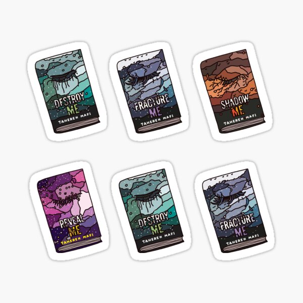 "Shatter Me Novelas books" Sticker for Sale by lalashellsArt | Redbubble
