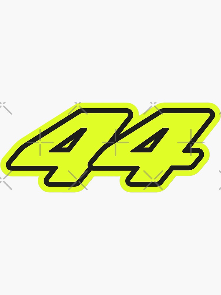 "Lewis Hamilton Number 44" Sticker for Sale by Art-by-CJ | Redbubble