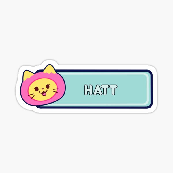 "ITZY (WDZY) Yeji’s Character Hatt’s Name Tag" Sticker for Sale by ...