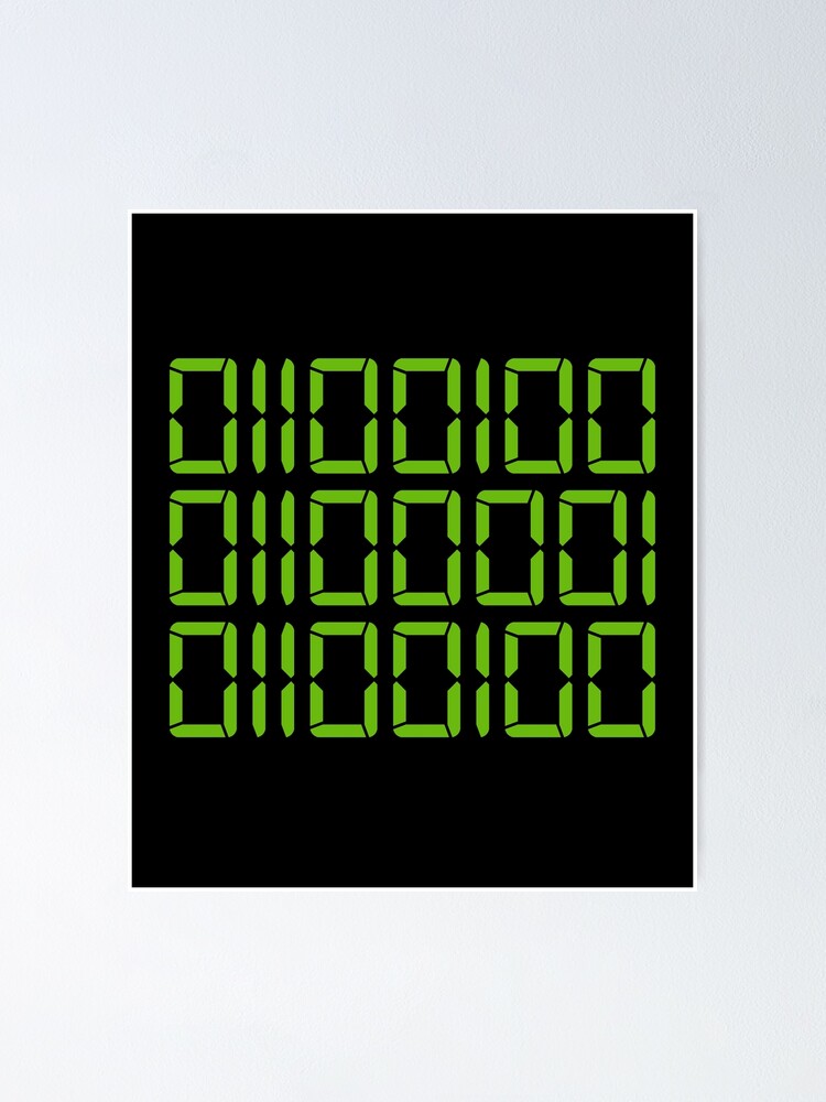 "DAD in Binary Code Funny Computer Coding Geek" Poster by printedkicks ...