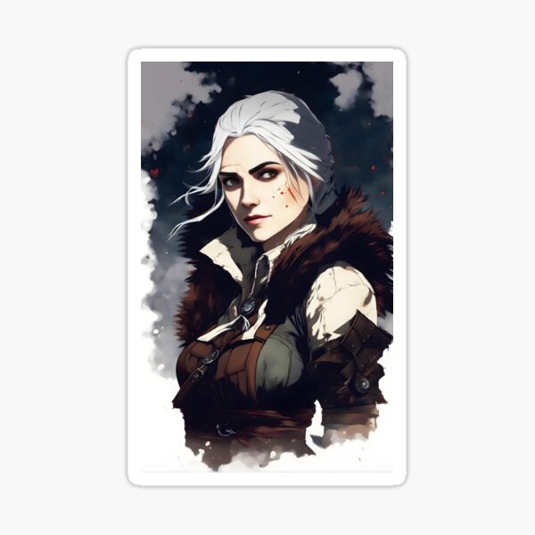 "Ciri Witcher 3 Wild Hunt" Sticker for Sale by Chantel Fourie | Redbubble