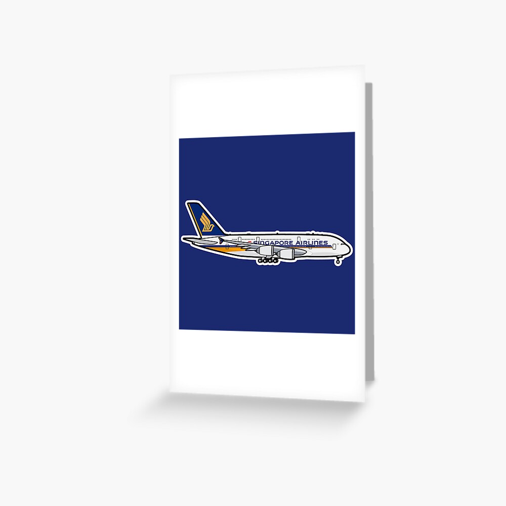 "Singapore Airlines Airbus A380" Sticker for Sale by PilotDecals ...