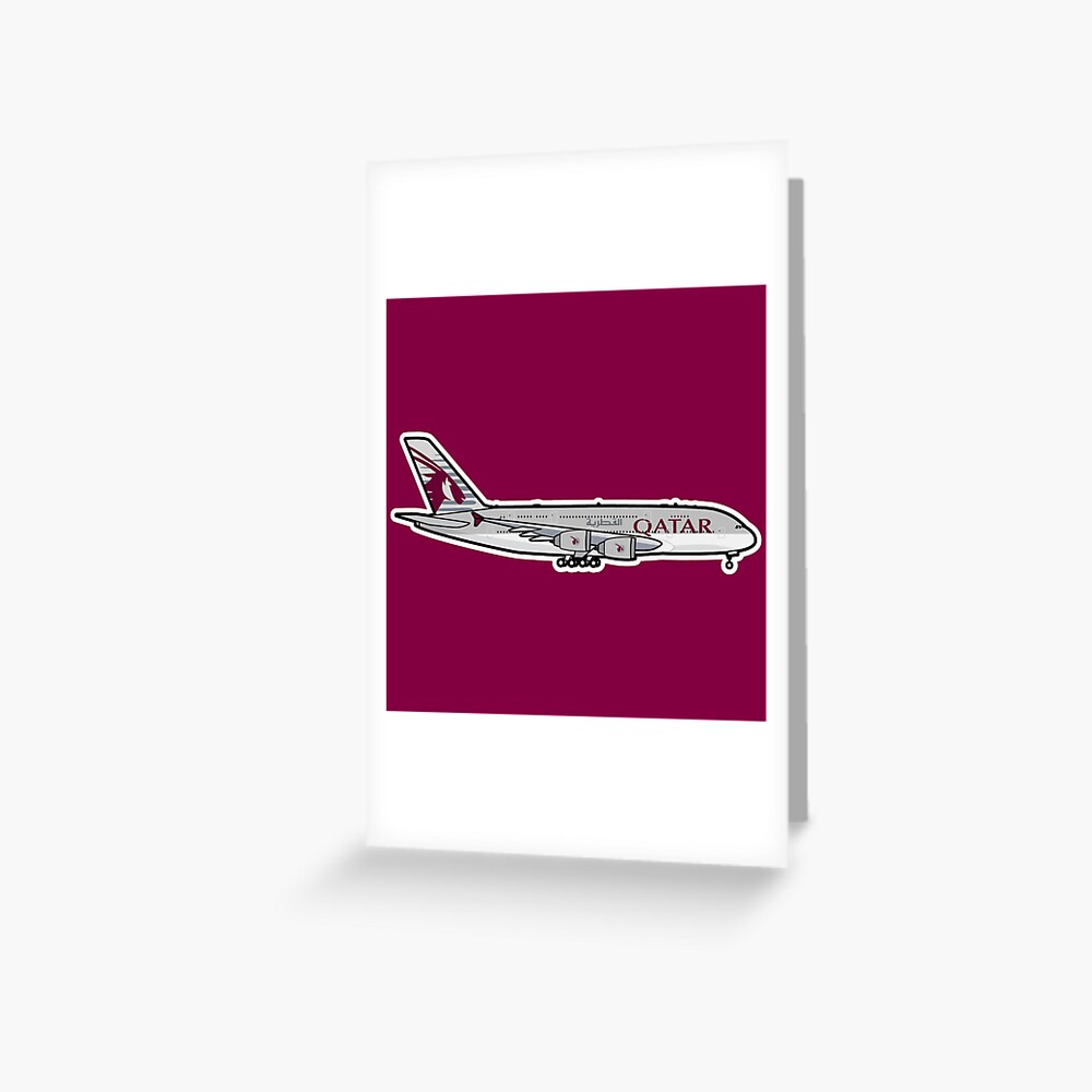 "Qatar Airways Airbus A380" Sticker for Sale by PilotDecals | Redbubble