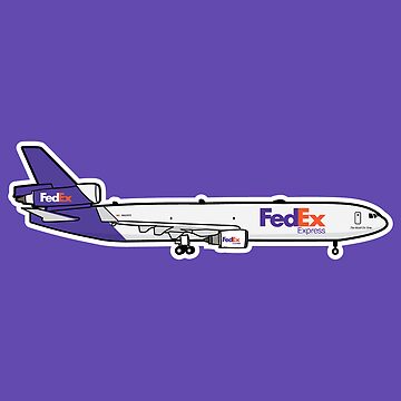 "FedEx MD11 Cargo Plane" Sticker for Sale by PilotDecals | Redbubble