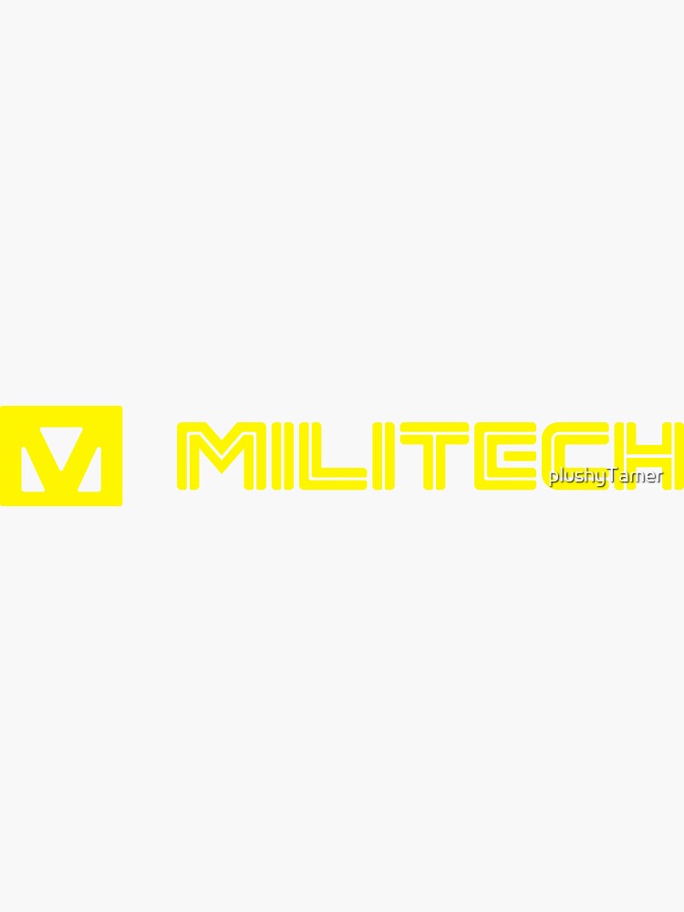 "Militech Logo" Sticker for Sale by plushyTamer | Redbubble