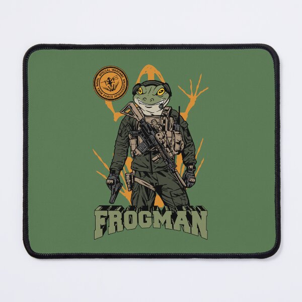 "Frogman Special Task Force" Mouse Pad for Sale by unfamouzzz | Redbubble