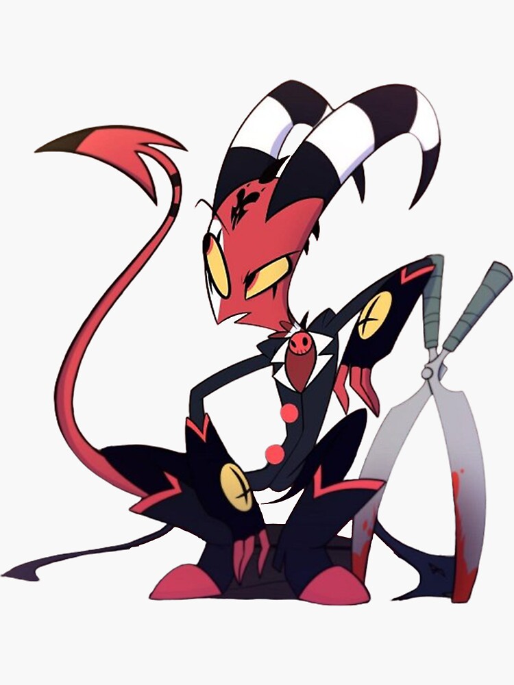 "Helluva Boss - Blitzo" Sticker for Sale by Timbo-Johnson | Redbubble