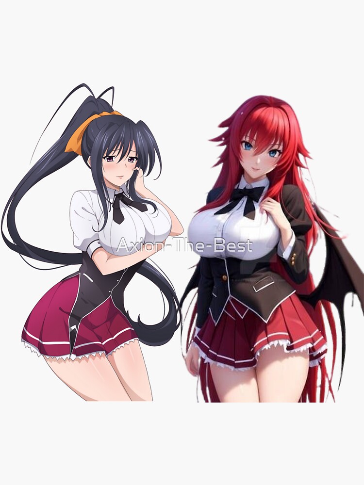 "Rias Gremory & Himejima Akeno" Sticker for Sale by Axion-The-Best ...