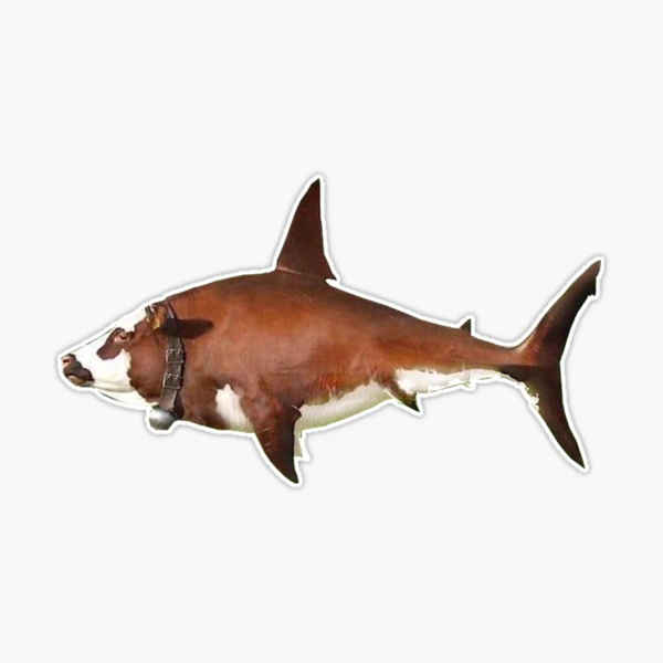 Shark Cow Memes Giant Soft Shark Toys Large Shark Stuffed Animal