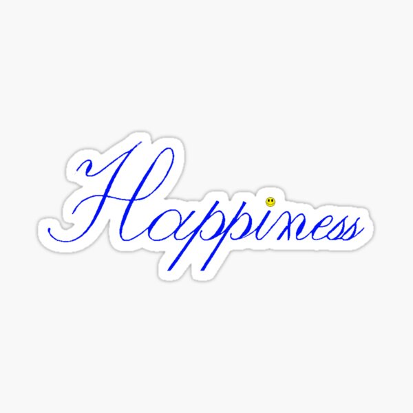 "Happiness" Sticker for Sale by Nefertari-Art | Redbubble