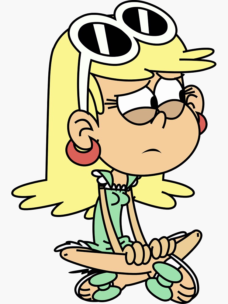 "Leni Loud is sitting The Loud House" Sticker for Sale by Diamanths ...