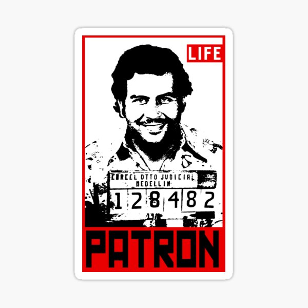 "Pablo Escobar " Sticker for Sale by belugastore | Redbubble