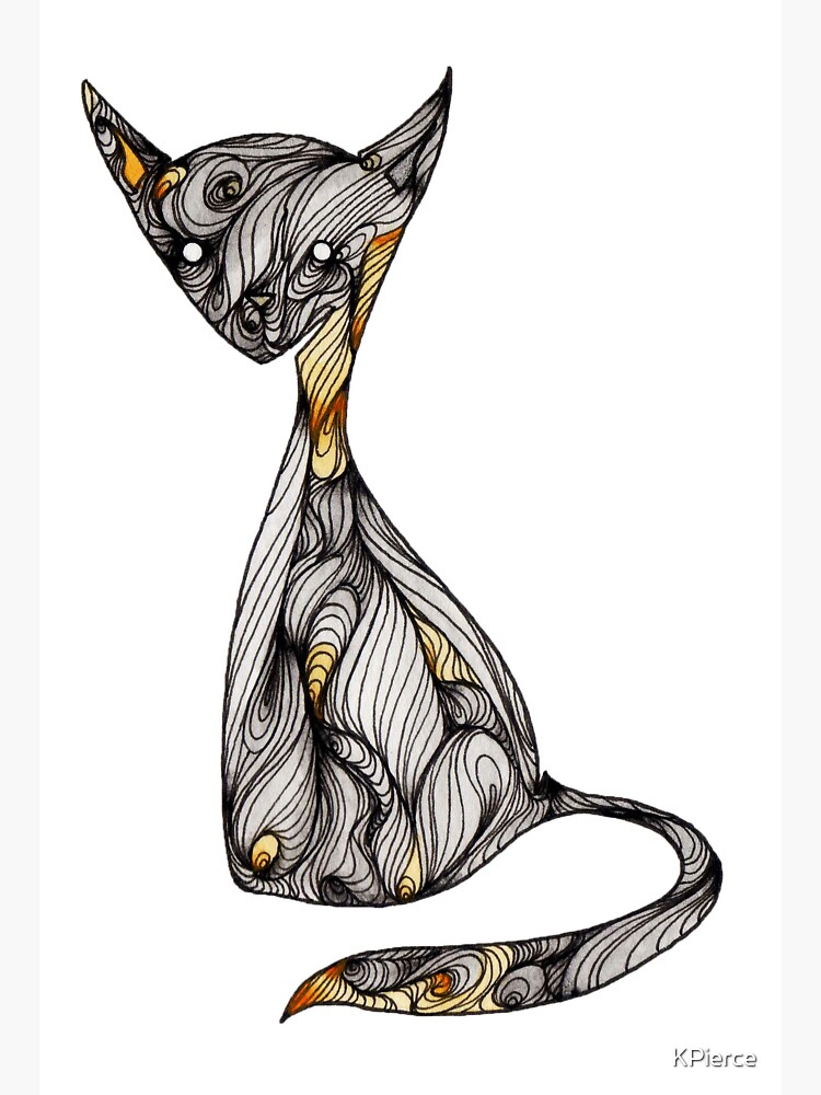 "Feral Cat" Sticker by KPierce | Redbubble