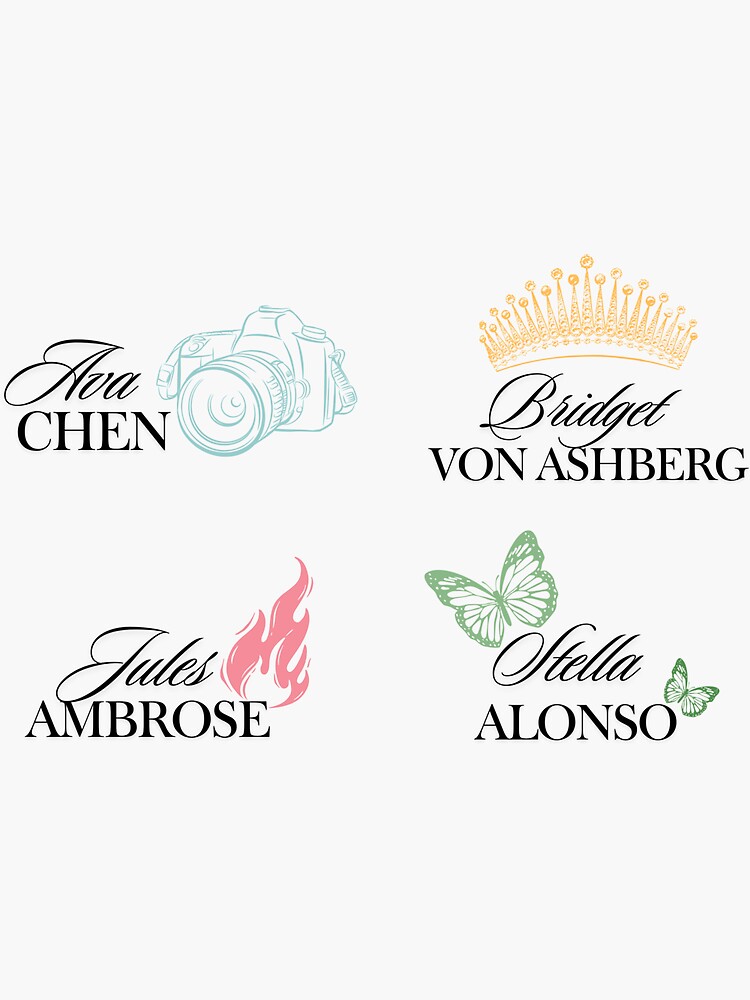 "Twisted Series Set II The Girls" Sticker for Sale by DalilahMeadows ...