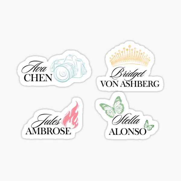 "Twisted Series Set II The Girls" Sticker for Sale by DalilahMeadows ...