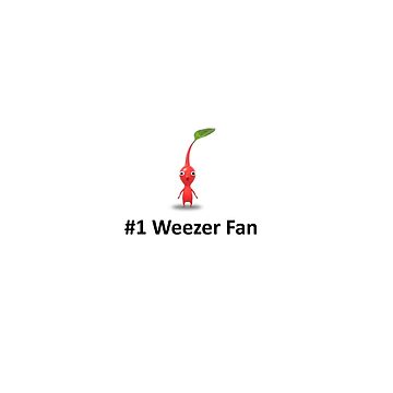 "#1 Weezer Fan" Sticker for Sale by NovaCrunch | Redbubble