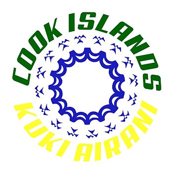 "Cook Islands inspired design" Sticker for Sale by PAKO-CUSTOMS | Redbubble