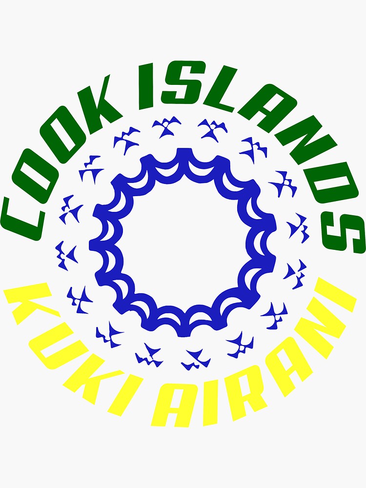 "Cook Islands inspired design" Sticker for Sale by PAKO-CUSTOMS | Redbubble
