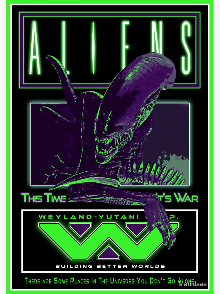 "Aliens 1986 - Xenomorph " Sticker for Sale by Matildaaa | Redbubble