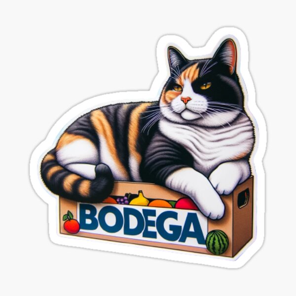 "Bodega Cat Sticker" Sticker for Sale by Bodega Cats of New York ...