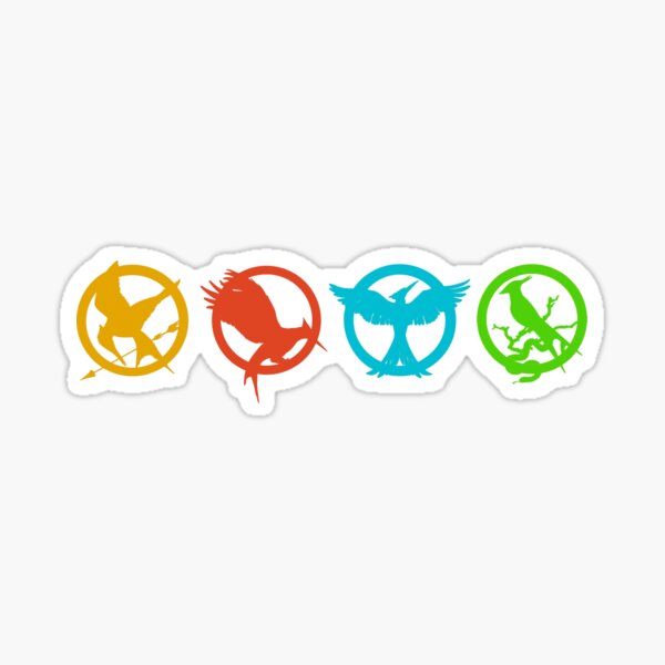 "The Hunger Games Mockingjay Logos" Sticker for Sale by EmiliaMoscovich ...