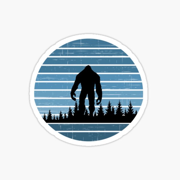 "Bigfoot Silhouette" Sticker for Sale by GreenGuyTees | Redbubble