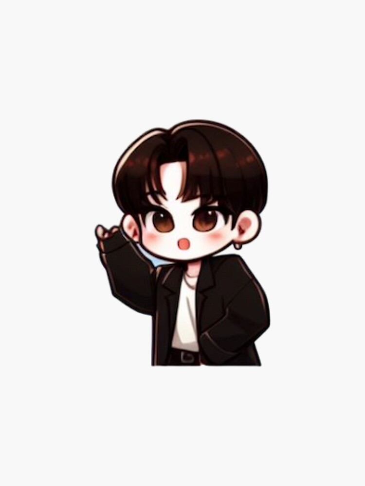 "enhypen jay chibi anime " Sticker for Sale by seokjinnieworld | Redbubble
