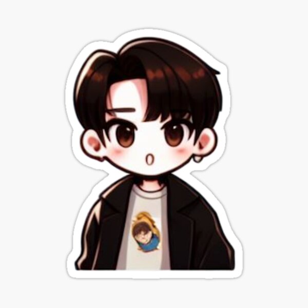 "enhypen sunghoon chibi anime " Sticker for Sale by seokjinnieworld ...