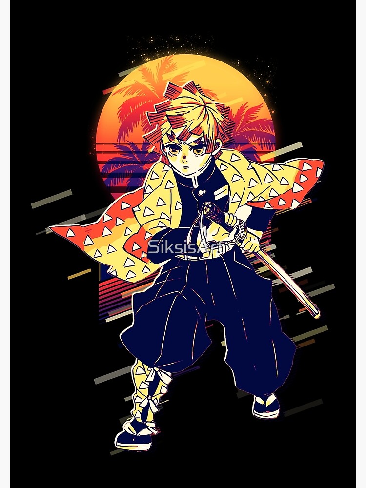 "Zenitsu Agatsuma Retro Art" Photographic Print for Sale by SiksisArt ...