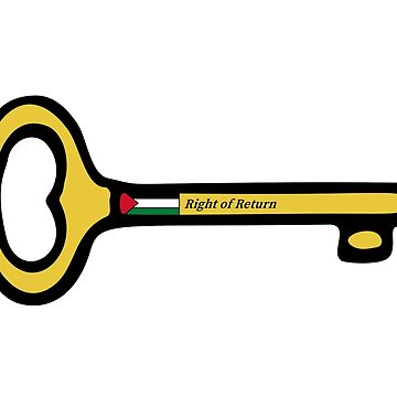 "Right of Return Palestine Key English" Sticker for Sale by FairieDance ...