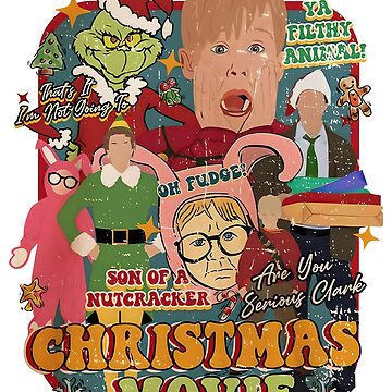"Vintage Christmas Movie Characters" Poster for Sale by JoeHamiltona ...