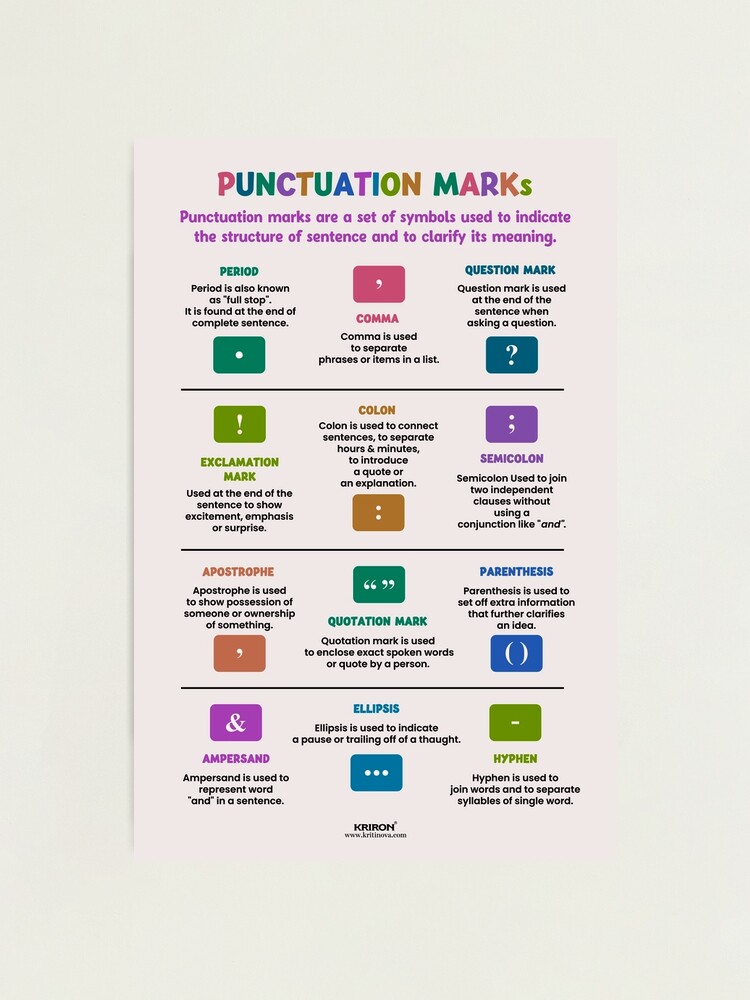 Large Image Of Punctuation Marks