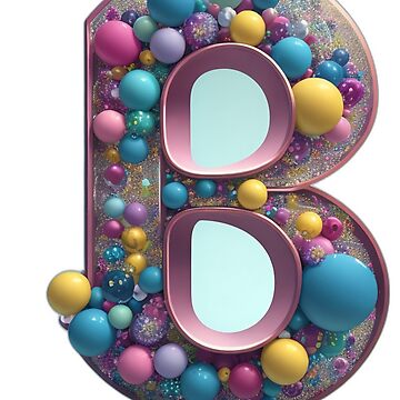 "Bubble letter B sticker" Sticker for Sale by Greg7712 | Redbubble