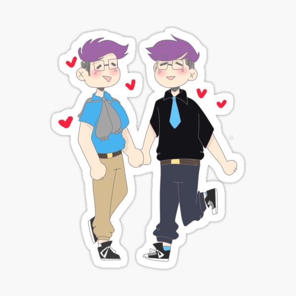 "Logan And Patton Sander Sides" Sticker for Sale by CactieCult | Redbubble