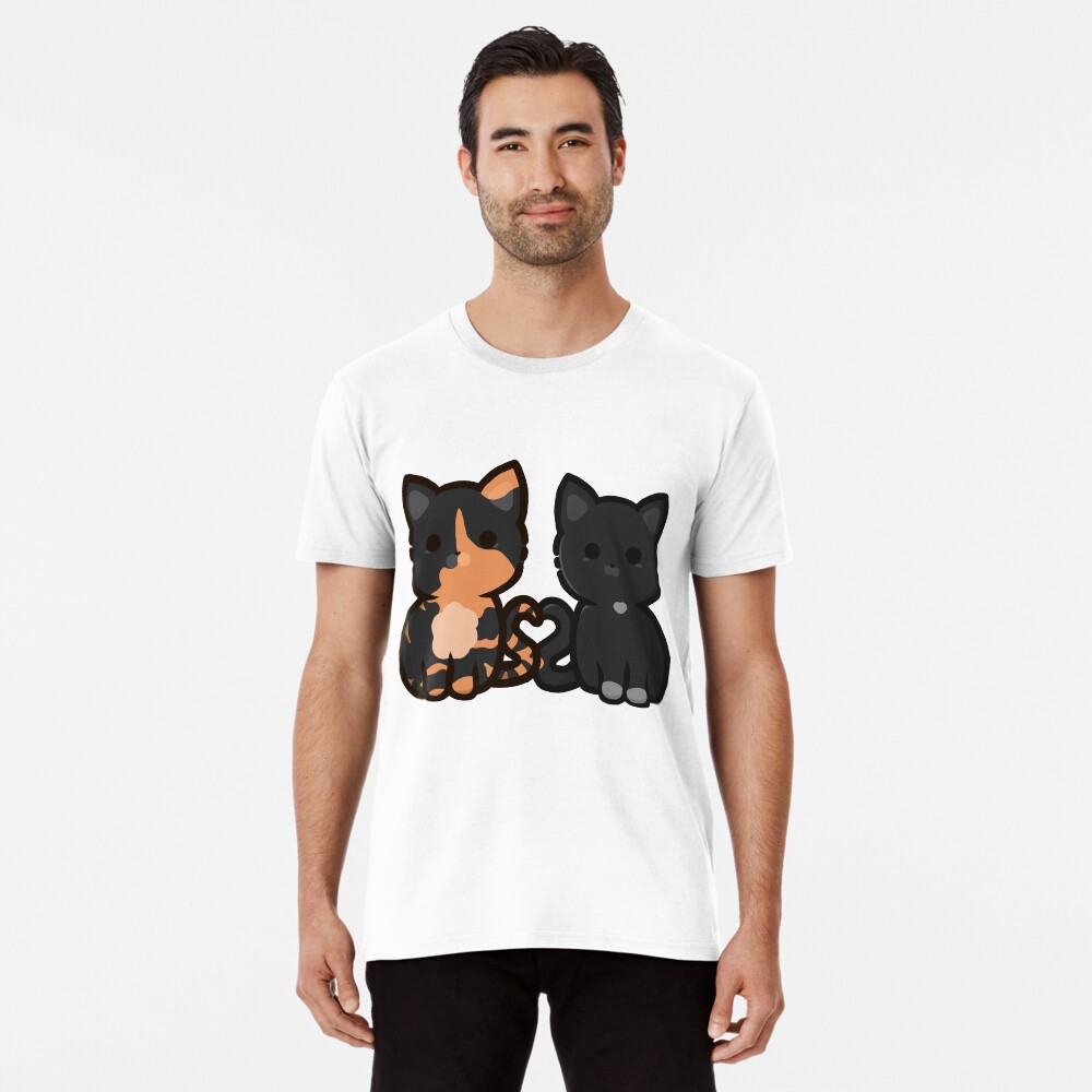 "Cat Couple- tortoiseshell and black" Sticker for Sale by Biszkompt ...