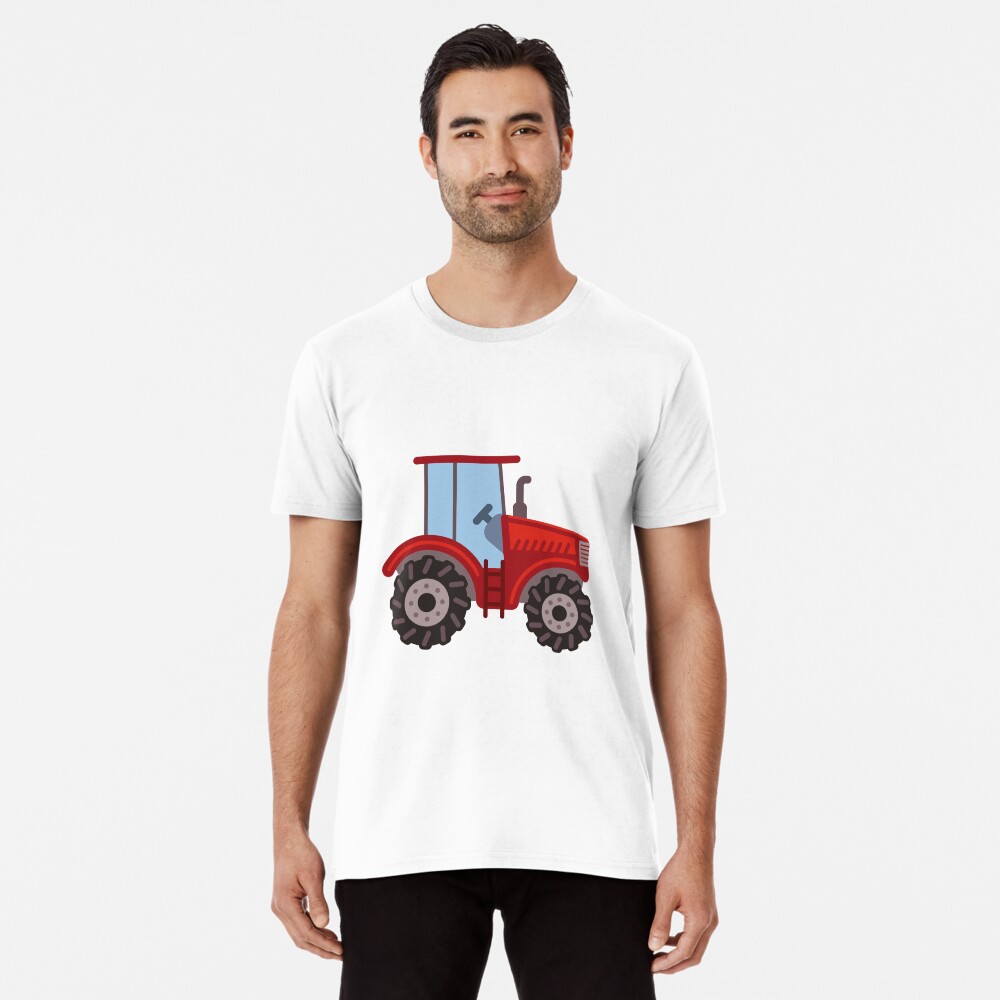"Red tractor" Sticker for Sale by BSBgraphics | Redbubble