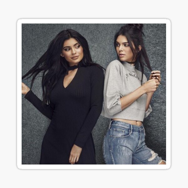 "Kylie and Kendall Jenner" Sticker for Sale by caitlinwashere | Redbubble