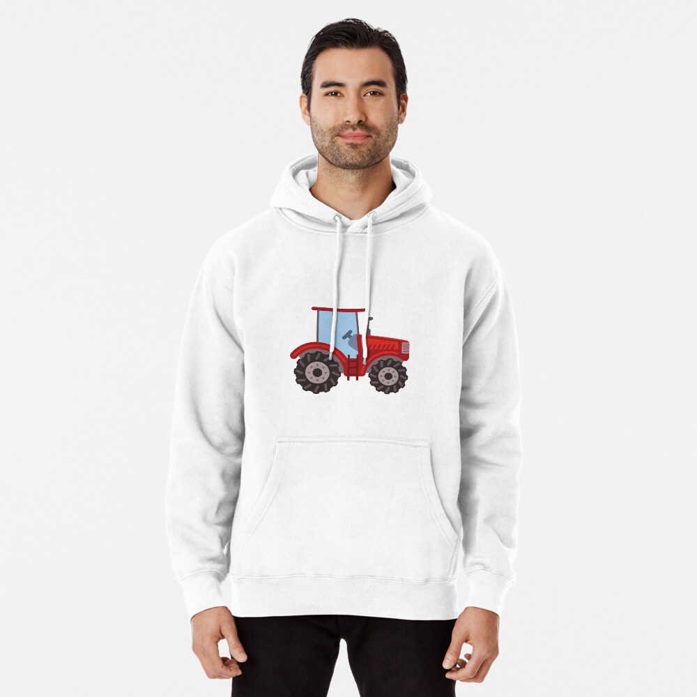 "Red tractor" Sticker for Sale by BSBgraphics | Redbubble