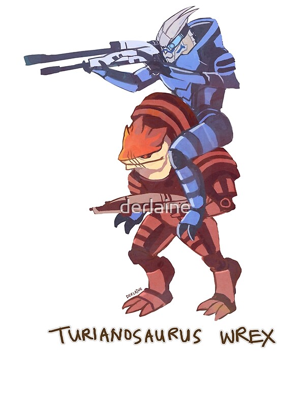 "Turianosaurus Wrex" by derlaine | Redbubble