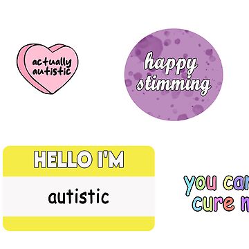 "autistic sticker pack" Sticker for Sale by Bad-Code | Redbubble