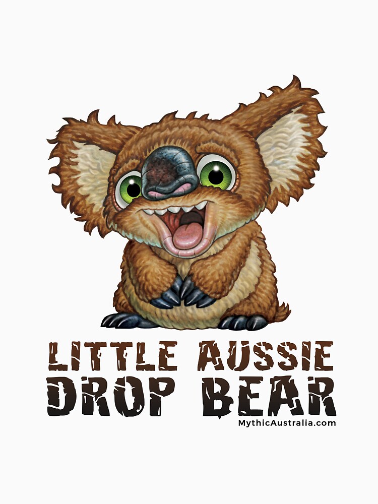 "Little Aussie Drop Bear" T-shirt for Sale by mythicaustralia ...