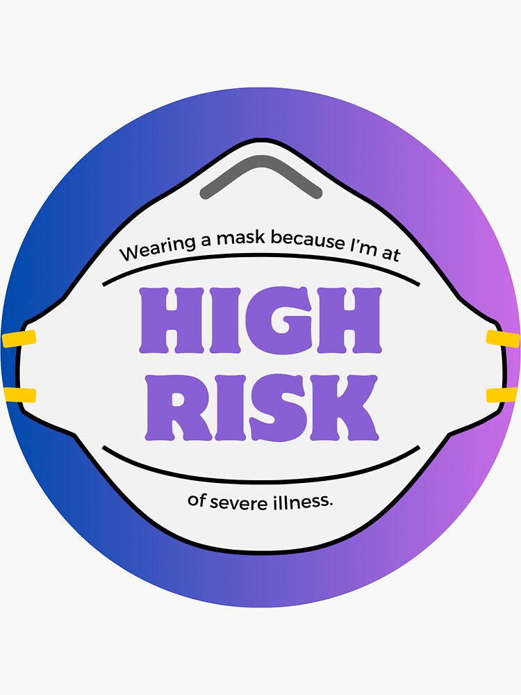 "High Risk blue purple" Sticker for Sale by fansmaskup | Redbubble