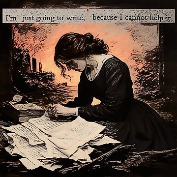 "Emily Brontë's Writing Collage Artwork" Photographic Print for Sale by ...