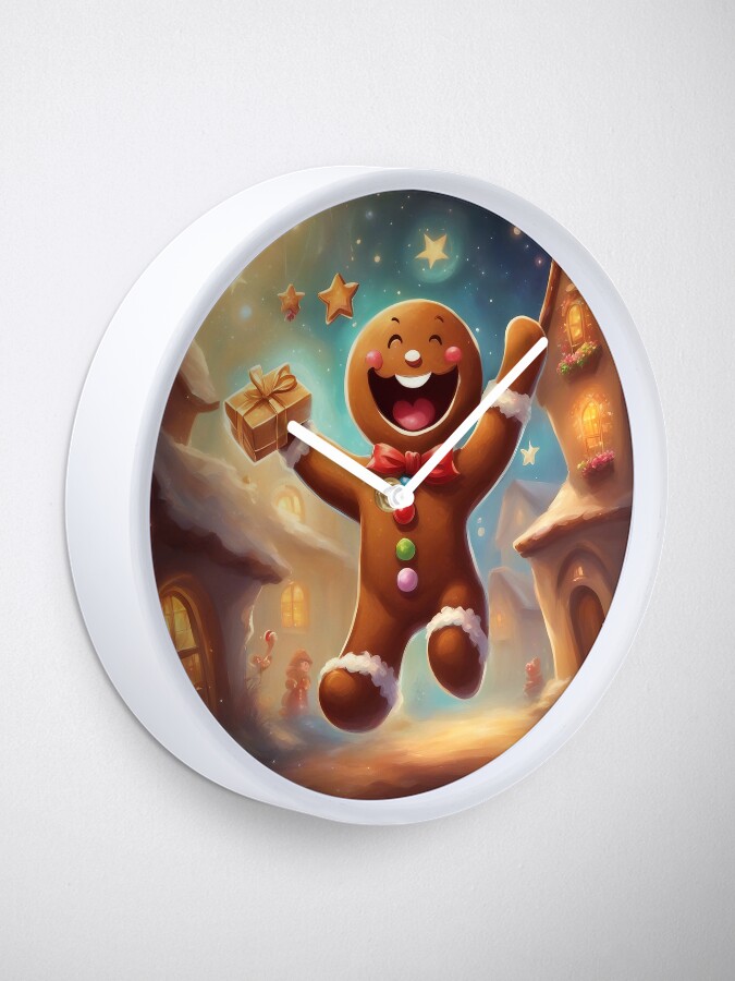 Dancing gingerbread man Clock sold by Sherill Tendon | SKU 569248 ...