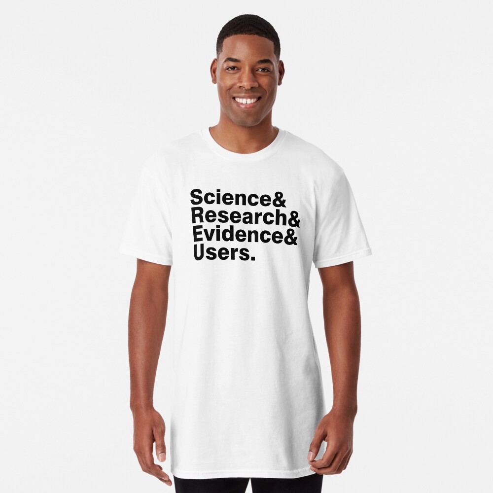 "Science & Research & Evidence & Users" Sticker for Sale by UXpert ...