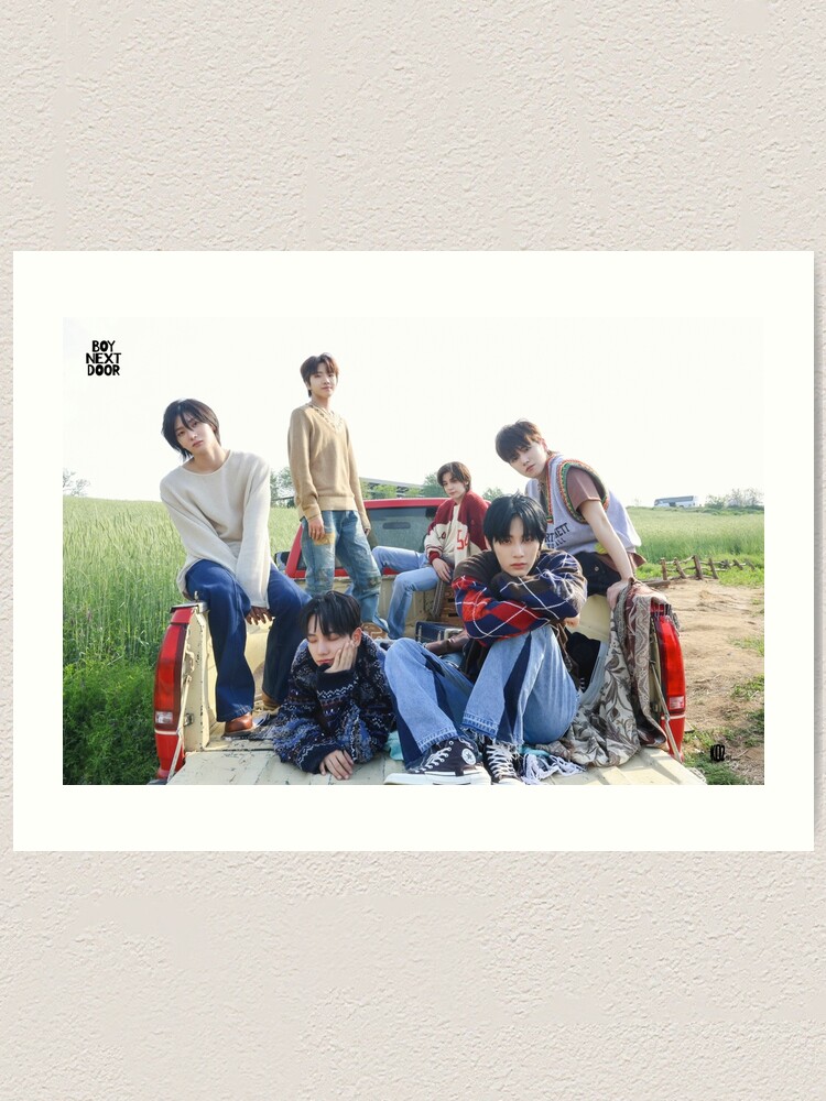 "BOYNEXTDOOR kpop boy group members poster JAEHYUN, SUNGHO, RIWOO, TAESAN, LEEHAN, WOONHAK." Art ...