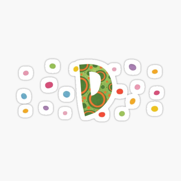 "Letter D" Sticker for Sale by Seehas-Design | Redbubble