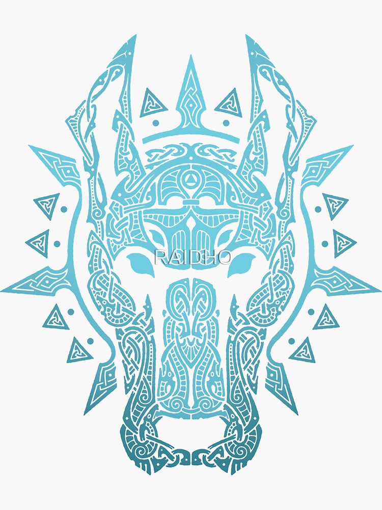 "GARM.HELLHOUND." Sticker by RAIDHO | Redbubble