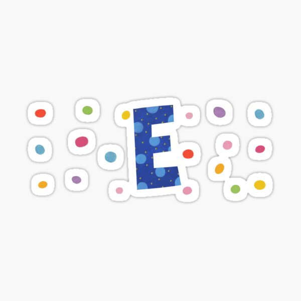 "Letter E" Sticker for Sale by Seehas-Design | Redbubble