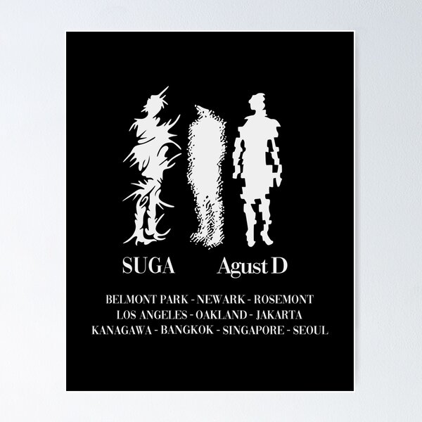 "SUGA crew" Poster for Sale by nelkrshop | Redbubble